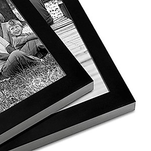 Americanflat 10 Pack Black Picture Frames Collage Wall Decor - Gallery Wall Frame Set with Two 8x10, Four 5x7, and Four 4x6 Frames, Shatter Resistant Glass, Hanging Hardware, and Easel Included