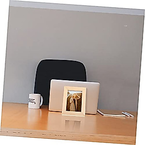 HOMSFOU 6pcs photo frame wood table decor tablescape decor natural wood frame picture frames stand photo display frame 5x7 picture frame Photo Holder Frame for Picture Frame for Photo nail