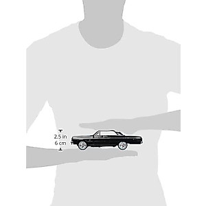 Motor Max New 1:24 W/B American Classics Collection - Black 1964 Chevrolet Impala Hardtop Diecast Model Car