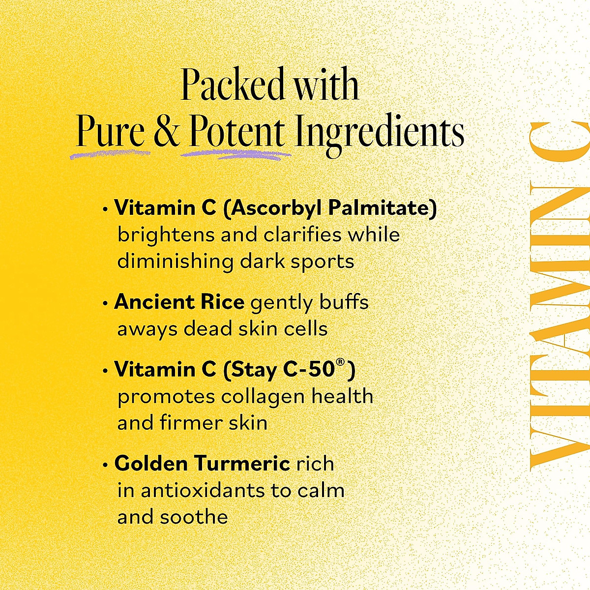 Derma E Vitamin C Gentle Daily Cleansing Paste – Vitamin C Face Mask or Cleanser with Turmeric - Facial Mask Brightens & Clarifies, 4.0 Oz