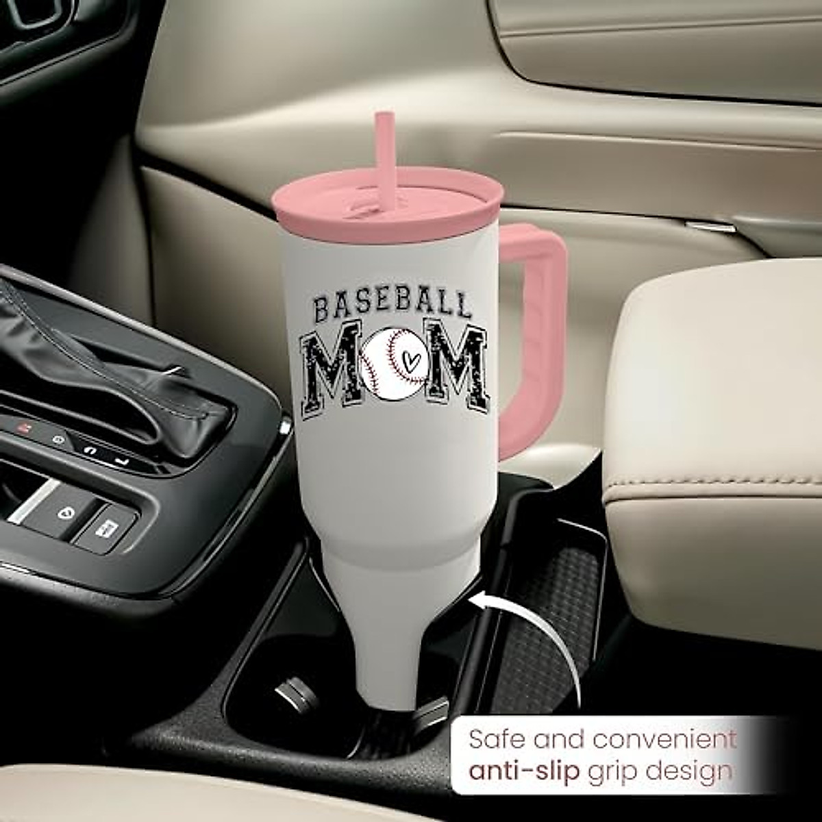 Personalized Baseball Mom Tumbler 40oz, Baseball Mom Gift Ideas, Baseballs Coffee Travel Mug, Mother's Day Gift, Gifts For Moms, Mother's Day Tumbler, New Moms Gifts, Birthday