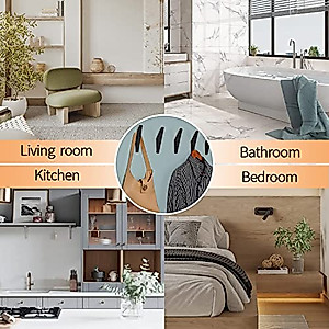 BIGLUFU Wooden Coat Hooks, 6 Packs Natural Wooden Coat Racks, Wall Mounted Single Wall Wood Hook Rack, Minimalist Heavy Duty Robe Hook Hat Rack Black