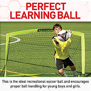 Franklin Sports MLS Pro Vent Soccer Ball - Official Size Soccer Ball - Soft Cover - Official Size and Weight Soccer Ball - Air Pump Included