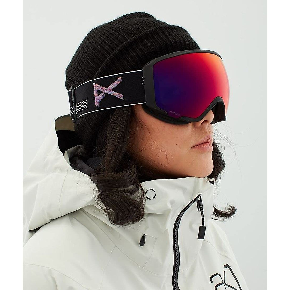 Anon Women's WM1 Goggles with Spare Lens, Waves / Perceive Sunny Red