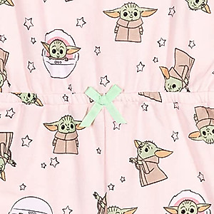 STAR WARS The Mandalorian The Child Little Girls Romper Pink 7-8