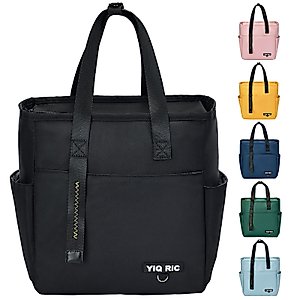 Lunch Box for Women/Men - Large/Small Insulated Leak Proof Lunch Bag for work Reusable Lunch Tote Bag for Kids Girls L Black
