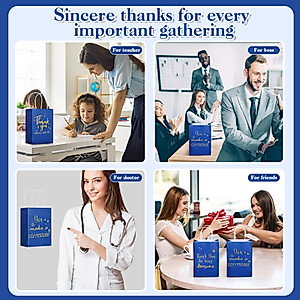 Gueevin 40 Pcs Employee Appreciation Bulk Thank You Gifts Paper Bags for Employee Pastor Coworker Christmas Thank You Birthday Party Gift Team Appreciation Inspirational Gift(Blue)