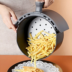 Multipurpose Silicone Liner for Steamer, Air Fryer, Pressure Cooker: Upgraded Reusable Air Fryer Liners, Silicone Baking Mat Steamer Liner, AirFryer Accessory Parchment Paper Replacement 6"-12"