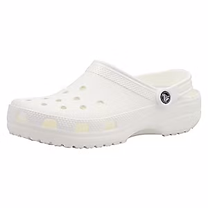Crocs Unisex-Adult Classic Clogs (Best Sellers), White, 8 Men/10 Women