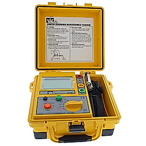 IDEAL INDUSTRIES INC. 61-796 Earth Ground Resistance Tester, 3-Pole, Carrying Case Included,Yellow,Green,Red