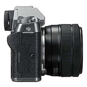 Fujifilm X-T100 Mirrorless Digital Camera w/XC15-45mmF3.5-5.6 OIS PZ Lens - Dark Silver (Renewed)
