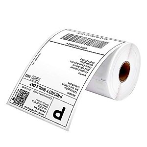 MUNBYN 4"x6" Direct Thermal Shipping Label Compatible with DYMO LabelWriter 4XL 1744907,1755120, Perforated Postage Label Paper for MUNBYN, DYMO, Rollo, JADENS, Permanent Adhesive, 220 Labels/Roll