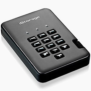 iStorage diskAshur PRO2 HDD 2TB | Secure Portable Hard Drive | FIPS Level 3 certified | Password Protected | Dust/Water-Resistant | Hardware encryption
