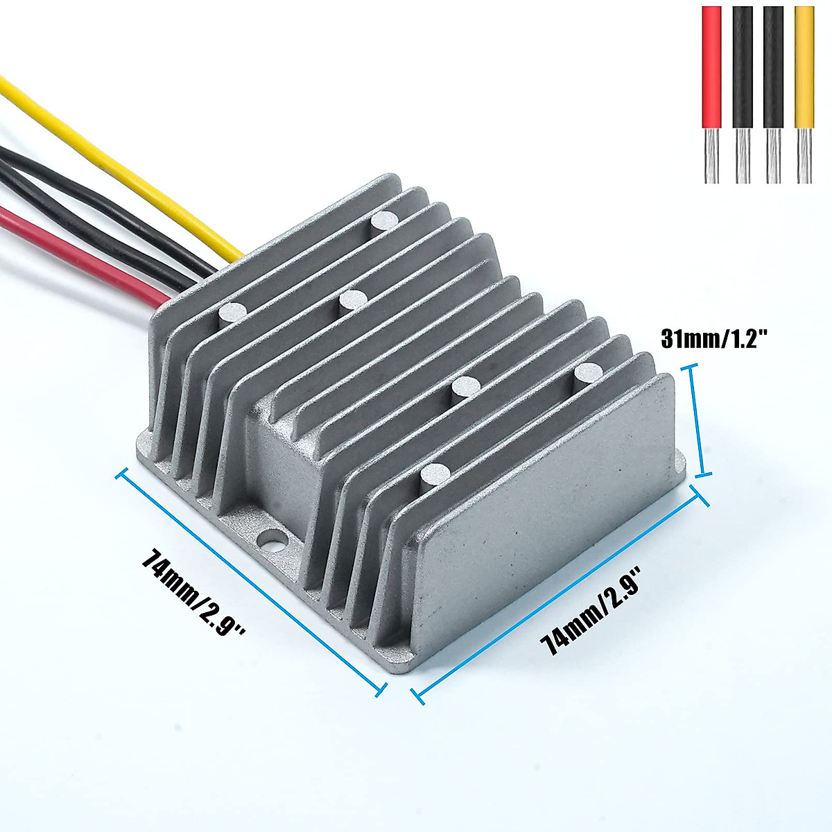 48V Step Down to DC 12V 20A 240W DC/DC Converter Regulator Buck Reducer Waterproof for Golf Cart Club Car LED Strip Light