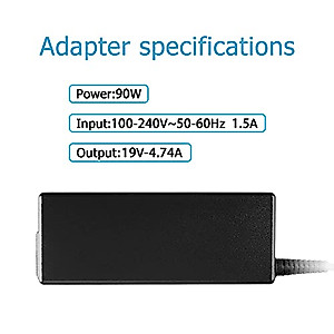 90W AC Charger Replacement for HP EliteDesk 705 G1 G2 G4 705 800 G5 Desktop Mini ProOne 400 G4 G5 23.8-inch All-in-One ProOne 400 G2 G3 G4 G5 460 G2 G3 480 G2 G3 20-inch All-in-One