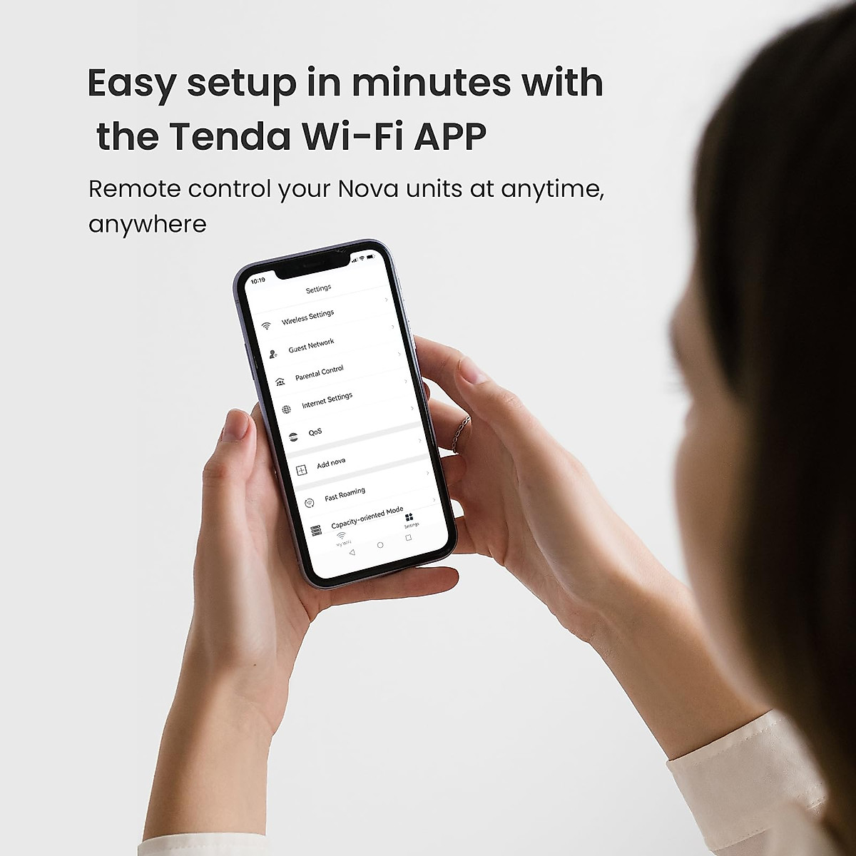 Tenda Whole Home Mesh WiFi System - Dual Band Gigabit AC1200 Router Replacement for SmartHome,Works with Amazon Alexa for 2500 sq.ft Coverage (MW5G 2 Pack)