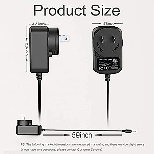 15W Echo Replacement Power Cord for Amazon Echo Dot,Echo Dot 3rd Generation,Fire TV Cube Cord,Dot with Clock,6.6Ft Cable Charger AC Power Adapter