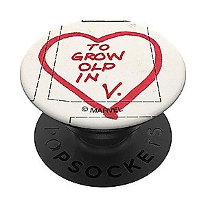 Marvel WandaVision Westview The Grow Old In Heart PopSockets PopGrip: Swappable Grip for Phones & Tablets