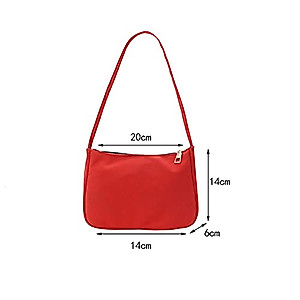 PATOPO Fashion Ladies Shoulder Bags Soft PU Leather Clutch Purses and Handbags Women's Underarm Bags Solid Color Hand Bags Black