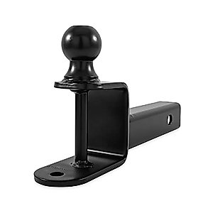 Camco Black Boar ATV/UTV 9" Extended Length Ball Mount, 2-Inch Ball, 2-Inch Shank | Includes (1) Multi-Hitch, (1) 5/8-inch Hitch Pin & (1) Bridge Pin (66081)