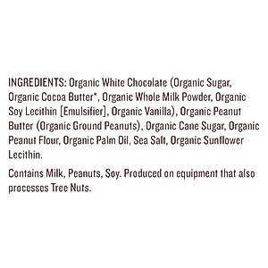 Justin's Organic White Chocolate Peanut Butter Cups, Rainforest Alliance Certified Cocoa, Gluten-free, Responsibly Sourced, 1.4 Ounce (Pack of 12)