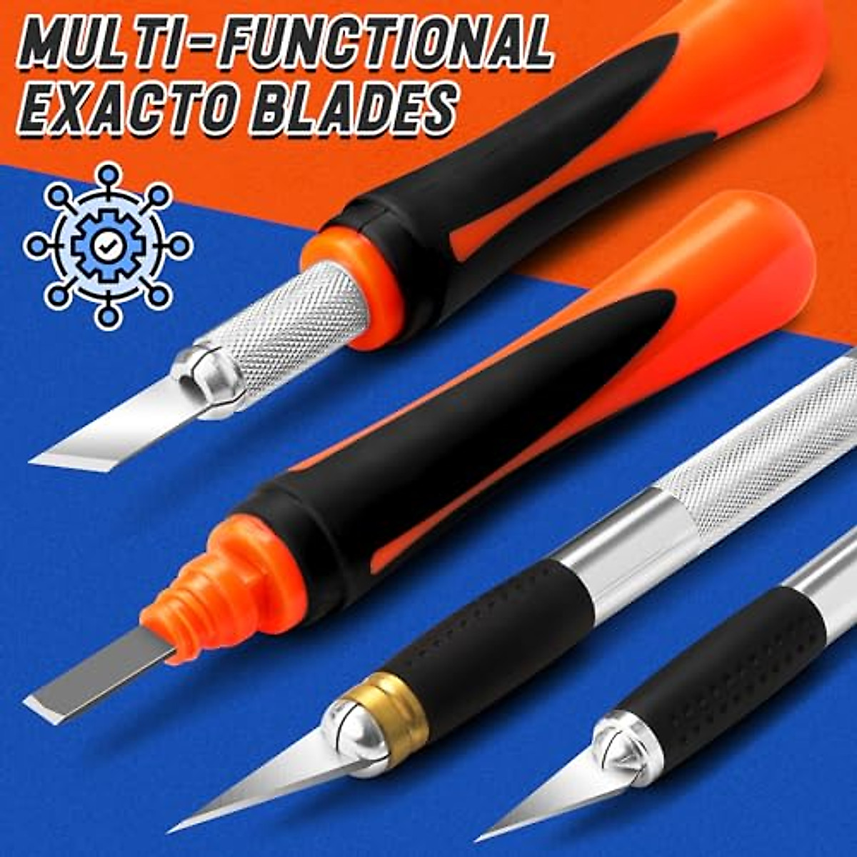 DIYSELF 22 Pack Craft Knife Set with Case | Exacto Knife for Crafting | Exacto Knives | Precision Knife | Exactly Knife | Hobby Knife Set | Exacting Knife