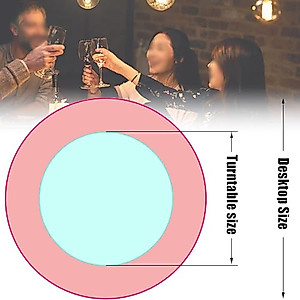 CLSQLXYJZC Dining Table Top Serving Plate, 12mm Thick Round Glass Turntable Lazy Susan, 360° Smooth Rotating Serving Plate, for Large Tabletop Serving Plate (Color : Clear, Size : 80cm (31.5inch))