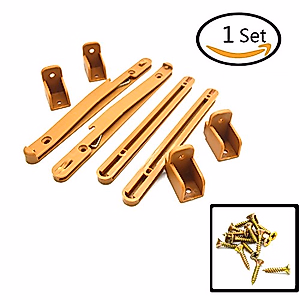 SpzcdZa Crib fence Lifter Lifting Rail Connection Set Brown w Screws