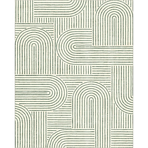 LUXRUG Washable Area Rug 8x10 - Large Sage Green Boho Rugs for Living Room Soft Abstract Bedroom Rug Ultra-Thin Modern Rainbow Carpet Stain Resistant Rug for Dining Room Nursery Room Home Decor