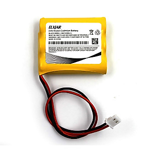 elxjar (3-Pack) 3.6V 1000mAh AA B15CS03 Ni-CD Battery Pack Replacement for Saft B15CS03, Emergency and Exit Light White Connector Emergi-Lite C8, OSA022SC