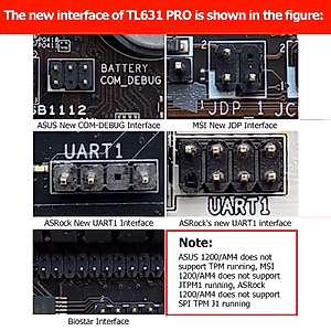 Jadeshay TL631 Pro Motherboard Analyzer Diagnostic Card, PCI Mini PCI-E LPC Motherboard Tester Debug Cards for Laptop Desktop