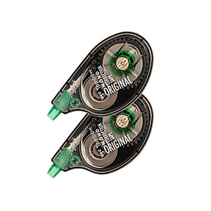 Tombow 68627 MONO Correction Tape, Non-Refillable, 1/6" x 394", White Tape (Pack of 2)