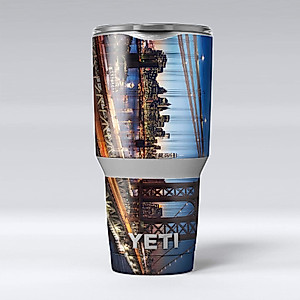 Design Skinz Brooklyn Glimpse - Skin Decal Vinyl Wrap Kit compatible with the Yeti Rambler Cooler Tumbler Cups