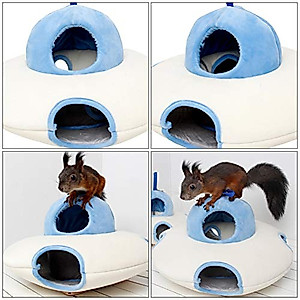 POPETPOP Small Animals House Pet Hamster Hanging Bed House Hammock Cage Nest Winter Warm for Guinea Pig Hedgehog Chinchilla L