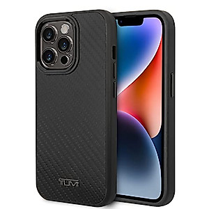 CG MOBILE TUMI Phone Case for iPhone 14 Pro in Genuine Black Aluminum, Real Protective & Durable Case with Easy Snap-on, Shock Absorption & Signature Logo