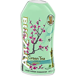 AriZona Zero Calorie Liquid Water Enhancer - Green Tea with Ginseng & Honey (1.62 fl oz Bottle, 12 per Pack)