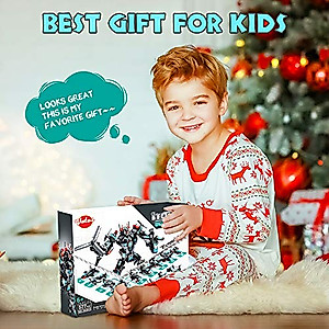 VATOS STEM Robot Building Toys, 577 PCS Construction Toys 25-in-1 STEM Toys for 6 Year Old Boys Creative Building Bricks Engineering Vehicles Blocks Kit for Kids Age 6 7 8 9 10 11 Year Old