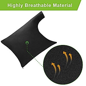 Luxiv Blower Leaf Bag 20 X 24 Inches, Black Leaf Blower Replacement Bag Leaf Blower Vacuum Bag with Zipper and Shoulder Strap (1, Black)