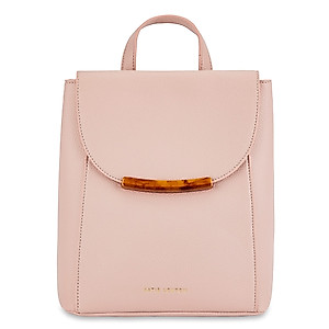 KATIE LOXTON Dani Tortoiseshell Womens Vegan Leather Convertible Strap Top Handle Purse Backpack Dusty Pink