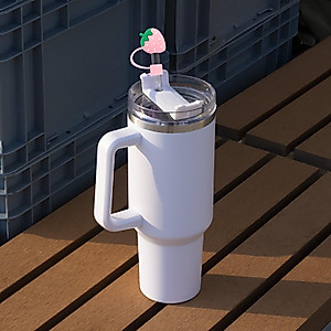 Straw Cover for Stanley Cup, 6Pcs Silicone Straw Topper Compatible with Stanley 30&40 Oz Tumbler, Stanley Cups Accessories