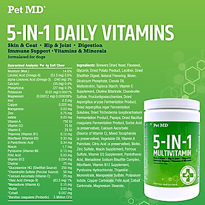 Pet MD Salmon Omega Bites + 5in1 Multivitamin Softchews