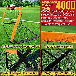 Happy Jump Soccer Goal Soccer Net for Kids Backyard 6.6x3.3 FT, 1 Pack