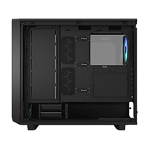 Fractal Design Meshify 2 Lite RGB Black ATX Flexible Light Tinted Tempered Glass Window Mid Tower Computer Case