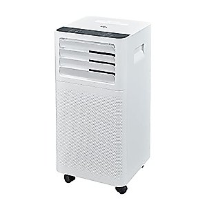 TCL Home 7,500 BTU Smart Portable Air Conditioner, Fan, & Dehumidifier, App & Voice Control, 2 Fan Speeds, LED Display & Remote, 24 Hour Timer, White Standard (5P93C)