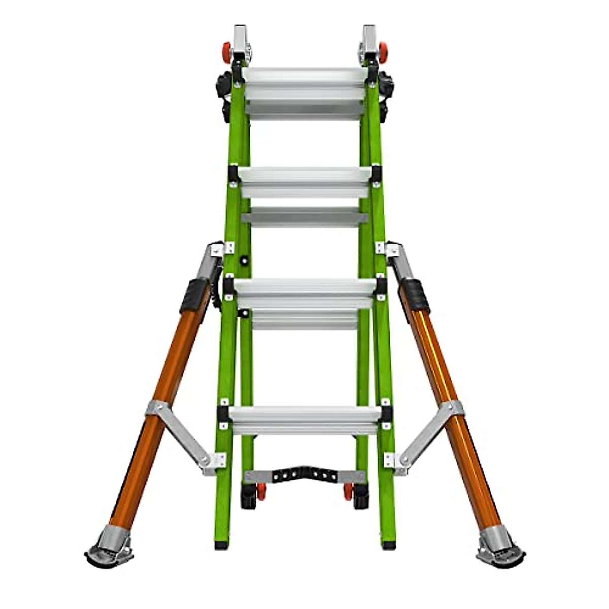 Little Giant Ladder Systems Conquest 2.0 All-Terrain, M17, 17ft, Multi-Position Ladder with Adjustable Outriggers, Fiberglass, Type 1A, 300 lbs Weight Rating, (17107-001)