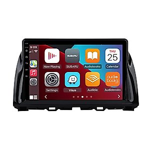 GOJOHO for Mazda CX5 CX-5 Radio 2012-2015 with 10.1" IPS Touchscreen 36EQ Wireless Carplay Android Auto GPS Navigation for Car Stereo Head Unit Built-in DSP with Free Backup Camera Incompatible Bose
