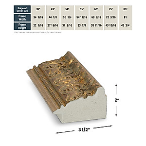 Frame My TV Deco TV Frames -Tuscan Copper Compatible ONLY with Samsung (Fits 2021-2025 Frame TV, 50")