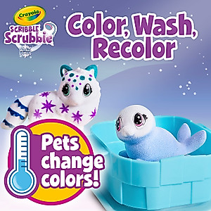 Scribble Scrubbie Pets Arctic Igloo, Color Change Pets & Storage Case, Gift for Girls & Boys