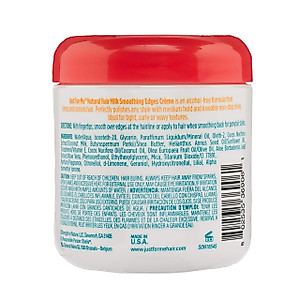 Just For Me Natural Hair Milk Smoothing Edges Creme, Tames Edges & Adds Shine, With Coconut Milk, Shea Butter, Vitamin E & Sunflower Oil, 6 Ounce