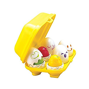TOMY Toomies Hide & Squeak Easter Eggs Toddler Toys - Matching & Sorting Learning Toys - Sensory Toys for Boys and Girls 18 Months and Up